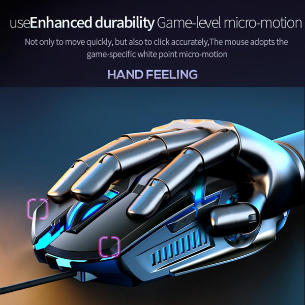 CHONCHOW Gaming Mouse - Wired, 6 Buttons, 4 Adjustable DPI Up to 3200