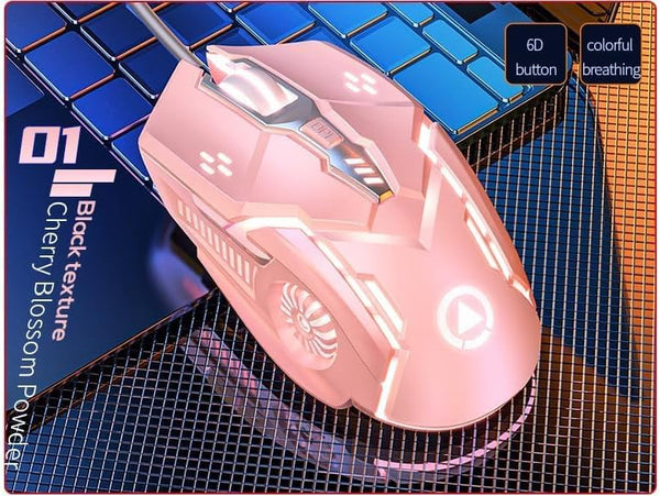 CHONCHOW Gaming Mouse - Wired, 6 Buttons, 4 Adjustable DPI Up to 3200